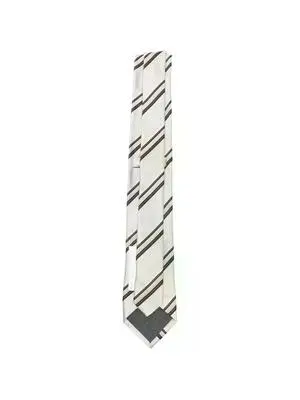 Brunello Cucinelli Striped Tie - Grey