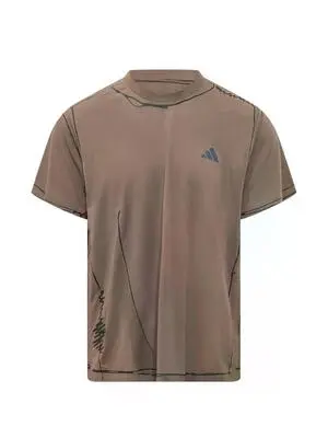 Adidas Graphic Print T-shirt - Brown