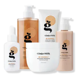 GINGER MILK Curly Hair Care Set For Curly, Wavy & Coily Hair With Argan Oil & Shea Butter, 5-piece - One-color