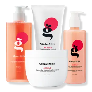 GINGER MILK Intensive Hair Repair Kit For Damaged Hair With Argan Oil & Biotin, 4-piece - One-color