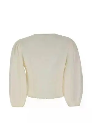 BOSS Openwork-embroidered Scalloped-hem Blouse