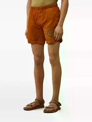 C.P. COMPANY Eco-chrome R Logo-patch Swim Shorts