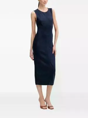 Guess Paneled Sleeveless Midi Dress