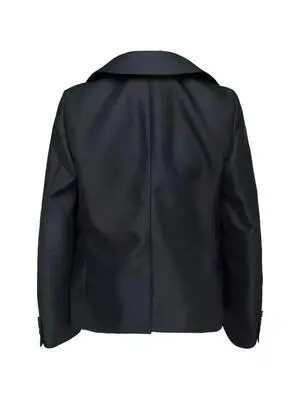 Comme Des Garçons Single-breasted Ruffled Blazer