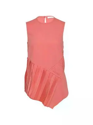 CLUB21 COLLECTION Georgette Danielle Pleated Asymmetric Top