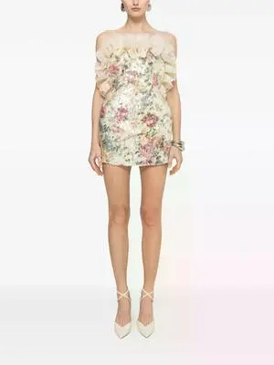 NISSA Backless Sequin Mini Dress