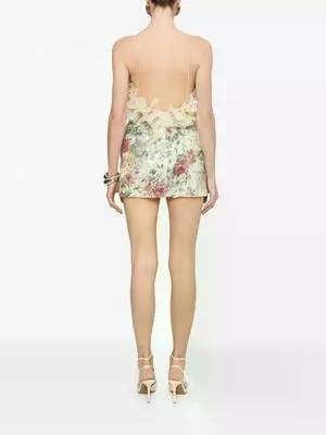 NISSA Backless Sequin Mini Dress