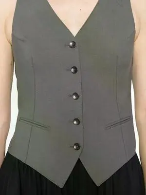 Tagliatore Buttoned Waistcoat - Grey