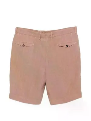 DELL'OGLIO Linen Shorts - Neutrals