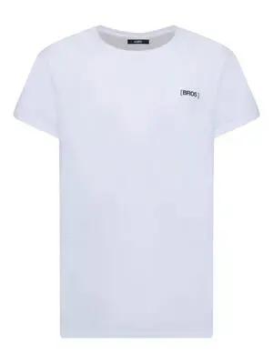 14BROS Logo-embroidered T-shirt - White