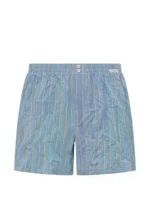 Dolce & Gabbana Striped Elasticated-waist Shorts - Blue