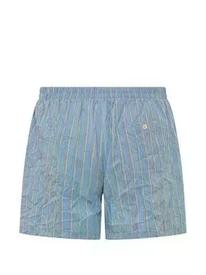 Dolce & Gabbana Striped Elasticated-waist Shorts - Blue