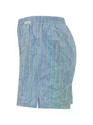 Dolce & Gabbana Striped Elasticated-waist Shorts - Blue