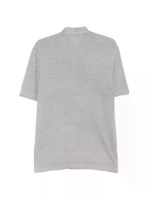 DELL'OGLIO Button-placket T-shirt - Grey