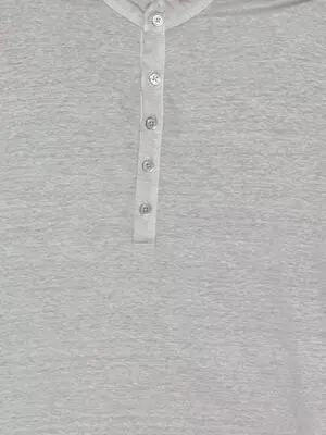 DELL'OGLIO Button-placket T-shirt - Grey
