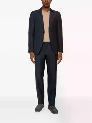 LARDINI Flower-pin Single-breasted Suit - Blue