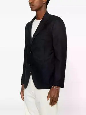 LARDINI Pin-lapel Blazer - Blue