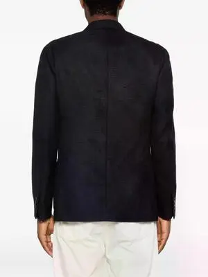 LARDINI Pin-lapel Blazer - Blue