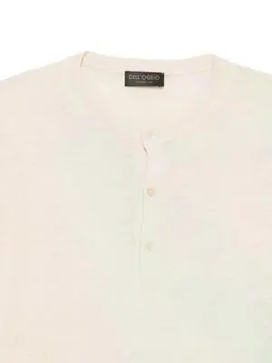 DELL'OGLIO Knitted Henley T-shirt
