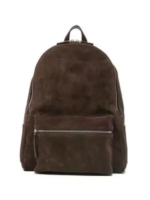 ORTIGNI Zip-pocket Backpack - Brown