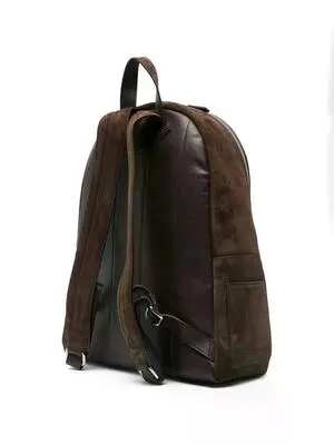 Orciani Zip-pocket Backpack - Brown