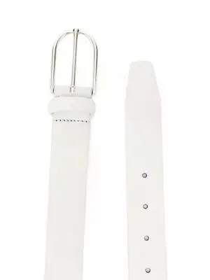 DELL'OGLIO Adjustable-fit Belt - White