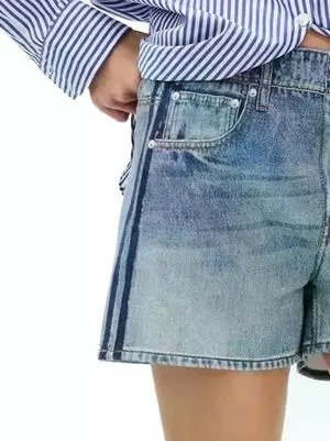 Rag & Bone Miramar Side-stripe Shorts - Blue