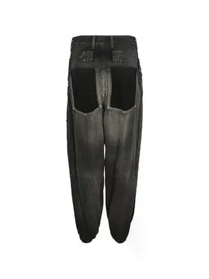 Mihara Yasuhiro Cut-off Panelled Jeans
