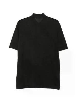 DELL'OGLIO Buttoned Short-sleeve Shirt - Black