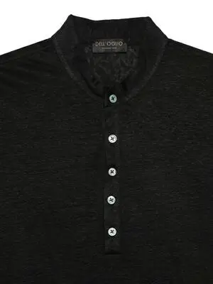 DELL'OGLIO Buttoned Short-sleeve Shirt - Black