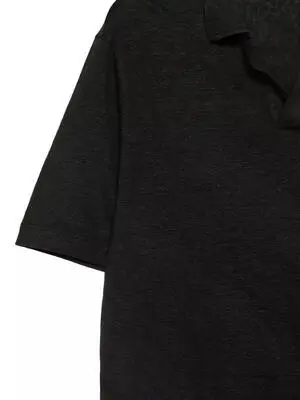 DELL'OGLIO V-neck T-shirt - Black