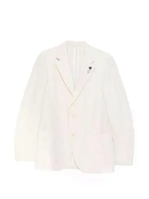LARDINI Patch-pocket Blazer - Neutrals