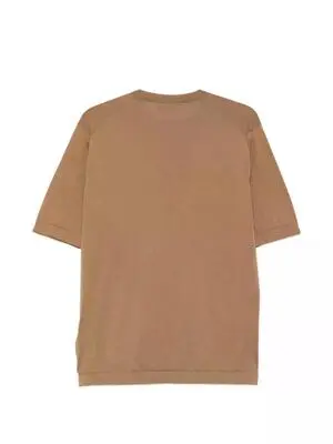 DELL'OGLIO Crew-neck T-shirt - Neutrals