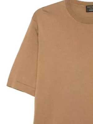 DELL'OGLIO Crew-neck T-shirt - Neutrals