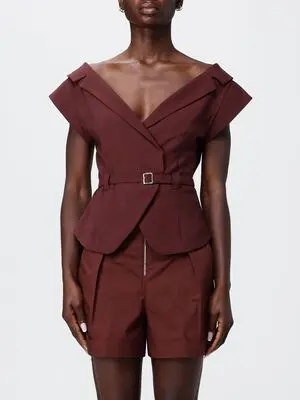 Patrizia Pepe Viscose Vest - Brown