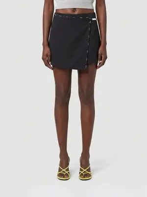 Gcds Asymmetric Wrap Mini Skirt
