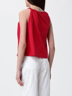 TWINSET Sleeveless Cotton Top - Red