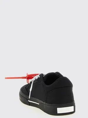 Off-White Vulcanized Canvas Low Top Sneakers - Black