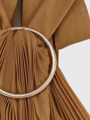 Max Mara Valzer Pleated Top - Brown