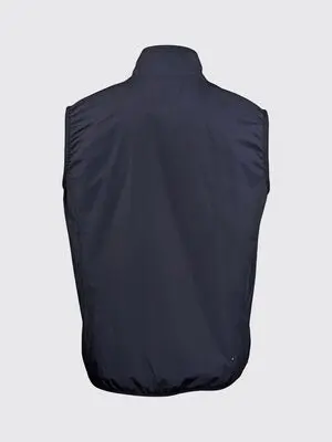 SAVE THE DUCK Nylon Vest With High Collar And Zip Closure - Blue
