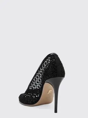 FERRAGAMO Macramé Pumps - Black