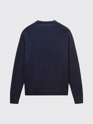 NAPAPIJRI Crew Neck Sweater With Flag Detail - Blue