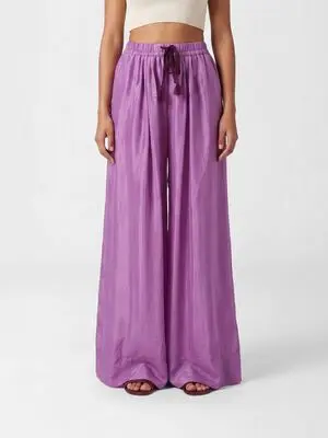 FORTE_FORTE Silk Palazzo Trousers - Violet