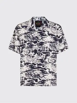 MAUNA KEA Printed Viscose Casual Shirt - Blue