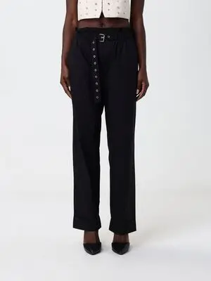 Liu Jo Cotton Belted Pants - Black
