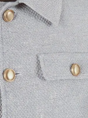 CIRCOLO 1901 Linen And Cotton Jacket - Grey