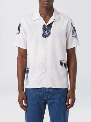 Paul Smith Printed Short Sleeve Shirt - Grey
