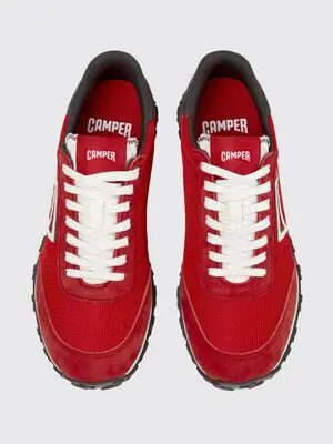 Camper Drift Walk Sneakers In Recycled Polyester And Leather - Red