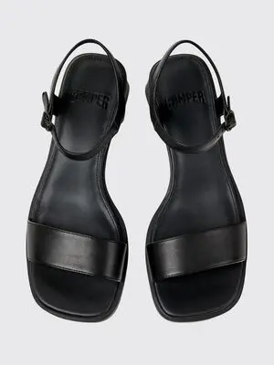 Camper Kora Leather Sandals - Black