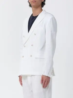 PAOLO PECORA Double Breasted Blazer - White